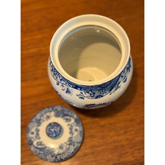 Spode | Accents | Vintage Spode Blue Italian Storage Jar H8cm England ...